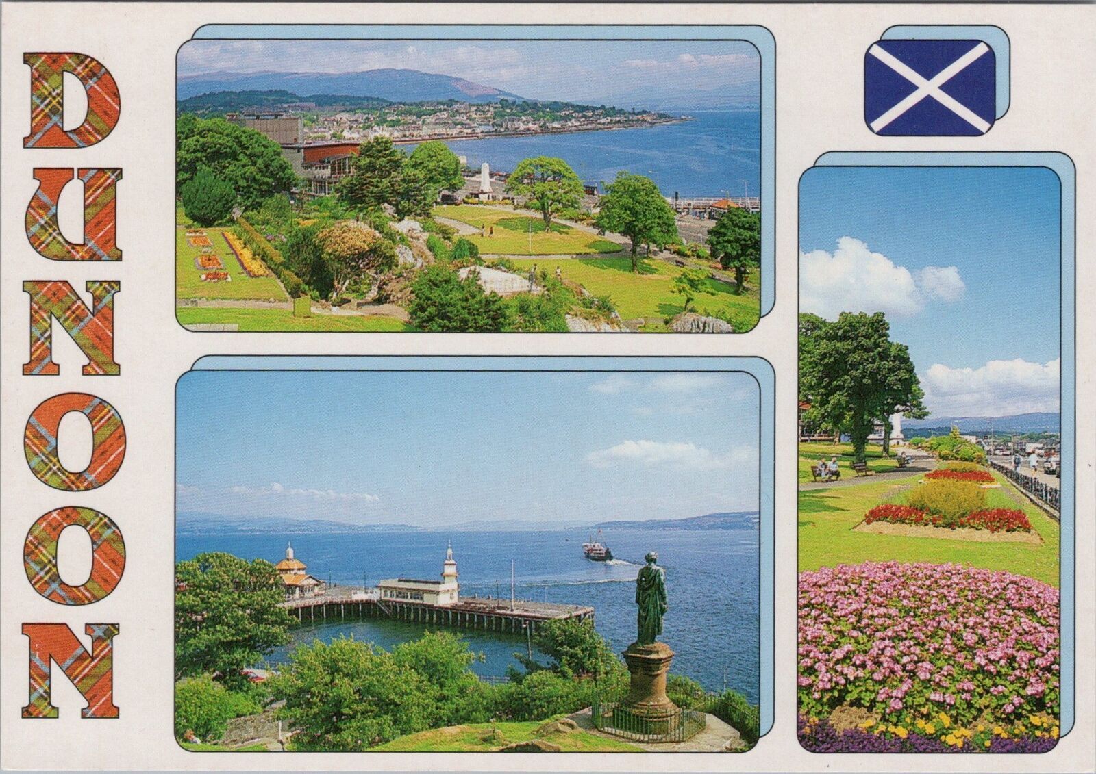 Scotland Postcard - Dunoon, The East Bay, Highland Mary, Gourock Ferry ...