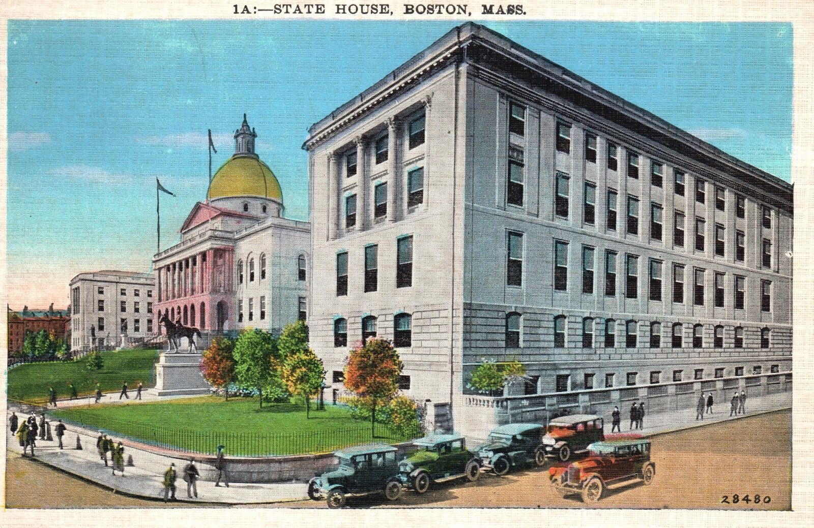 Vintage Postcard State House Landmark Boston Massachusetts United Art ...