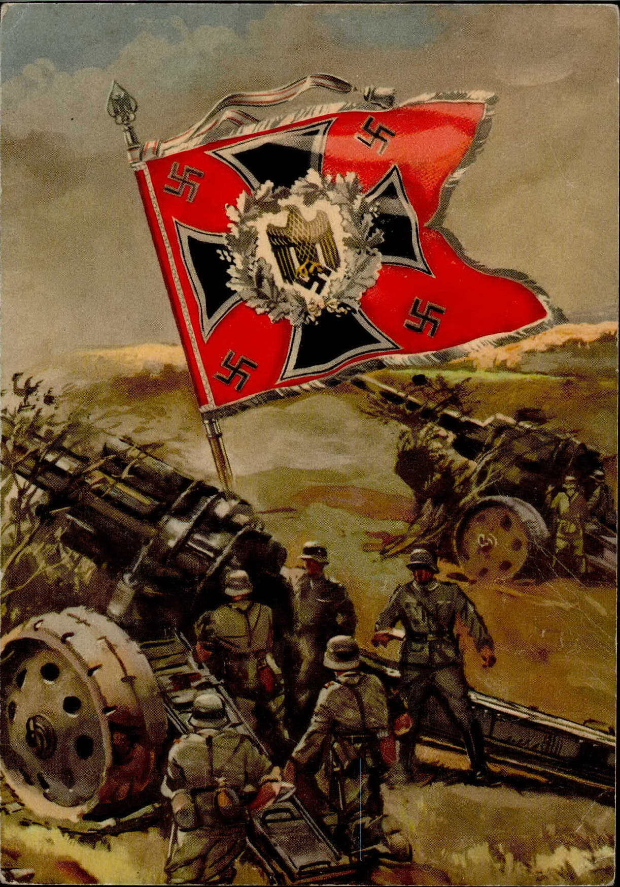 German 3rd Third Reich Propaganda - WW2 Wehrmacht Heavy Artillery ...
