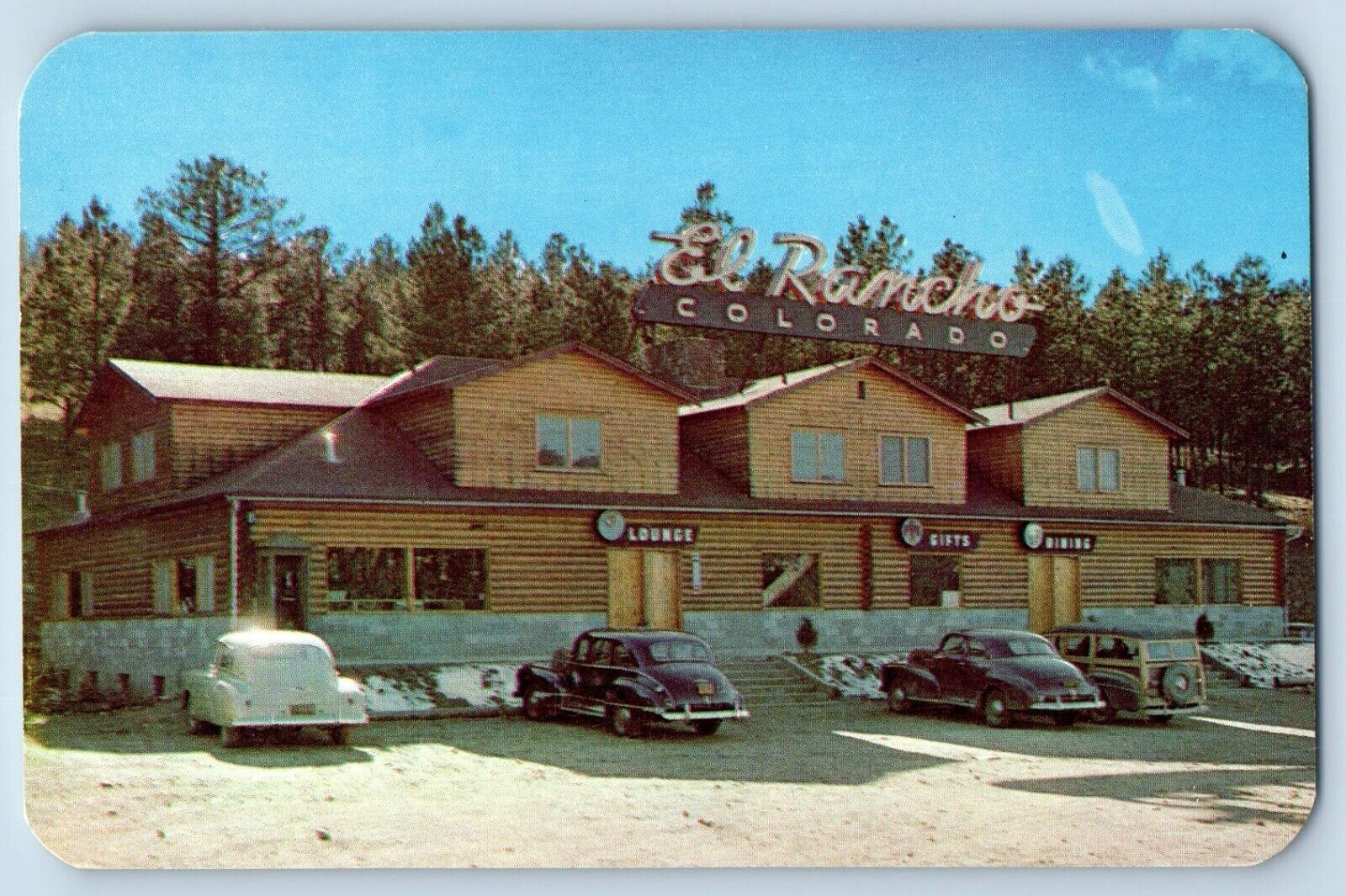 El Rancho Colorado CO Postcard Denver Highway Exterior Building c1960's ...