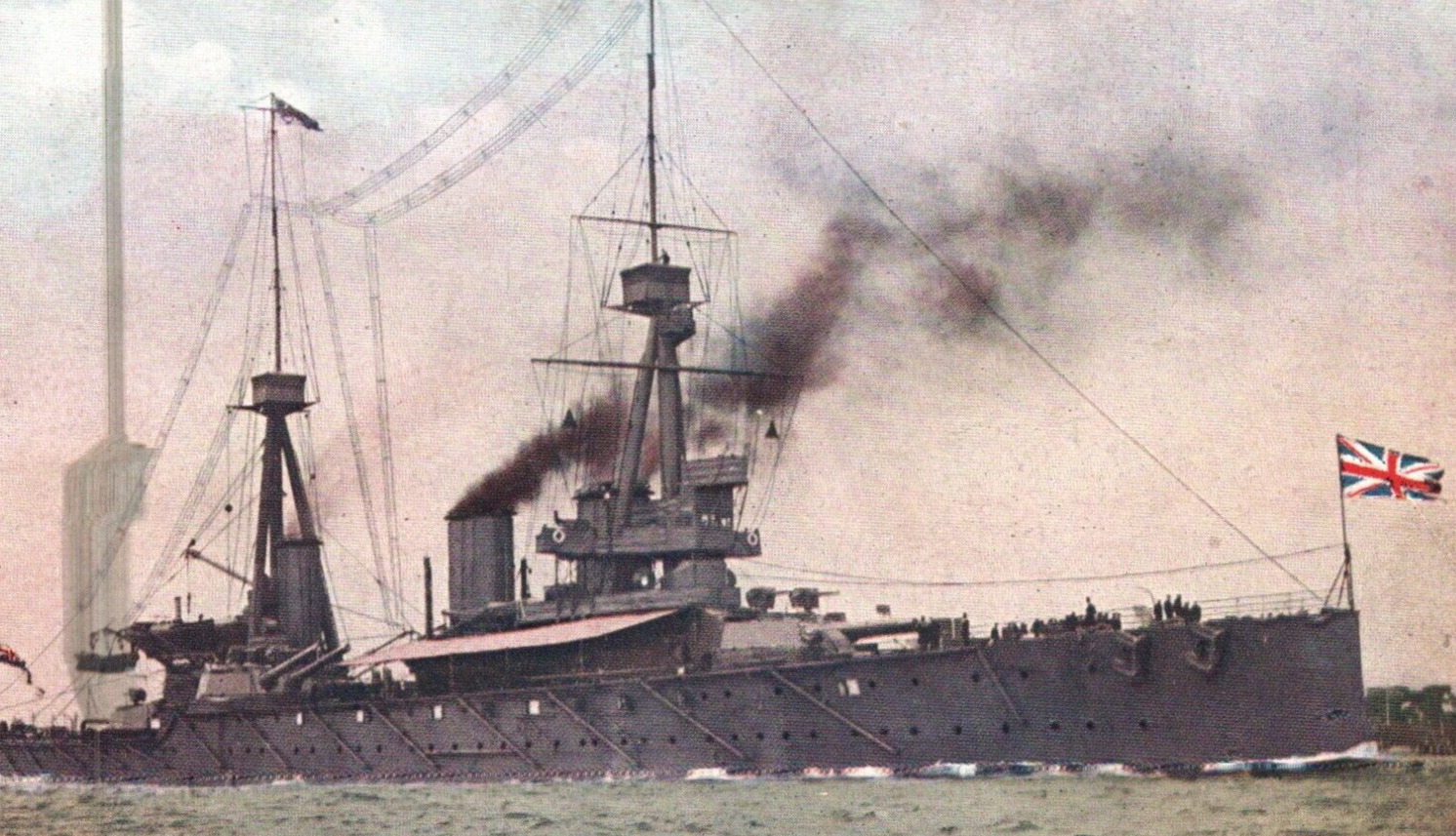 Royal Navy Battleship HMS Indomitable Postcard c1910s | Other ...
