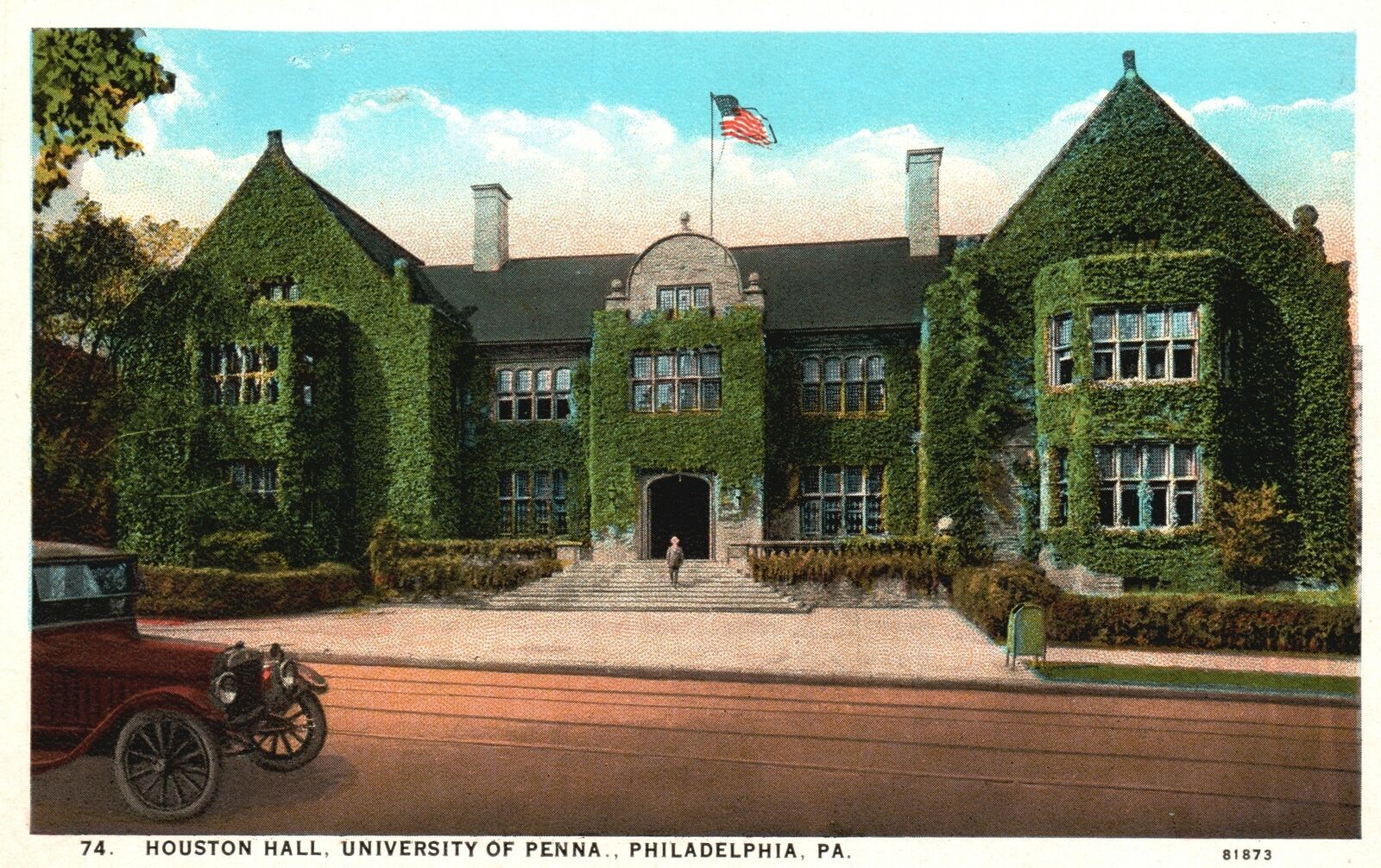 Vintage Postcard 1920's Houston Hall Building University of Penn ...