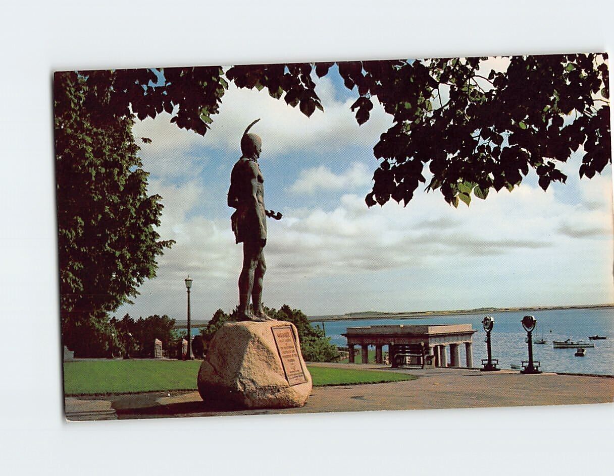 B-195606 The Statue of Indian Chief Massasoit Friend & Ally of the ...