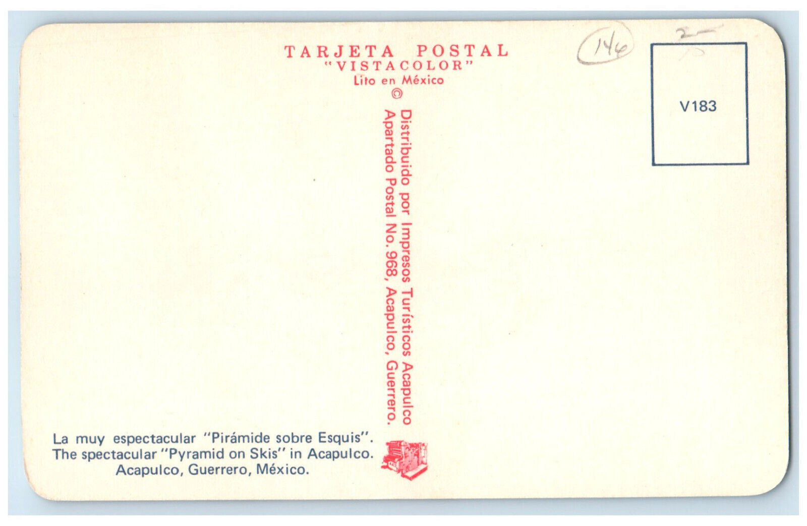 c1960's The Spectacular "Pyramid on Skis" in Acapulco Guerrero Mexico ...