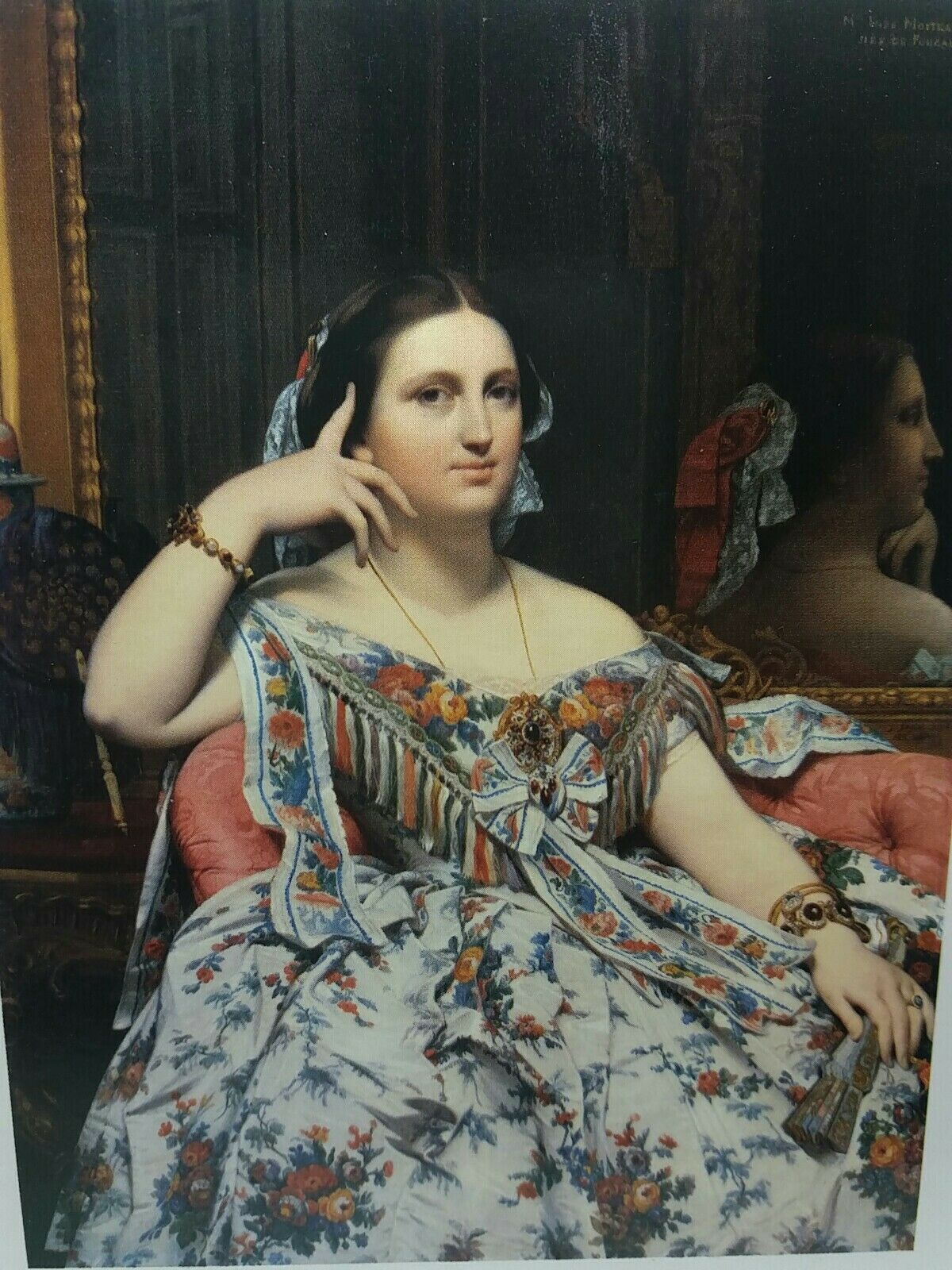 Madame Moitessier Jean Auguste Dominique Ingres Vintage Art Painting ...
