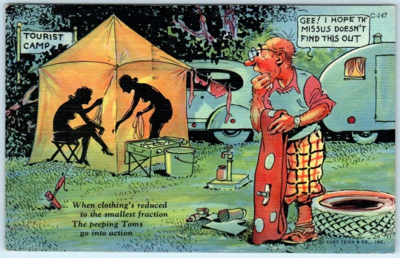 Shadow Comic RAY WALTERS - Risque Peeping Tom Tourist Court 1941 ...