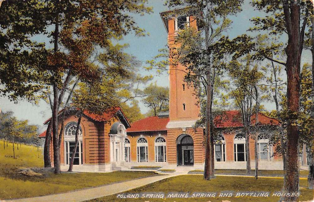 Poland Spring Maine Spring And Bottling House Antique Postcard K94302 ...