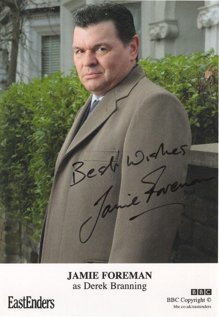 Jamie Foreman as Derek Branning Eastenders Hand Signed Cast Card Photo ...