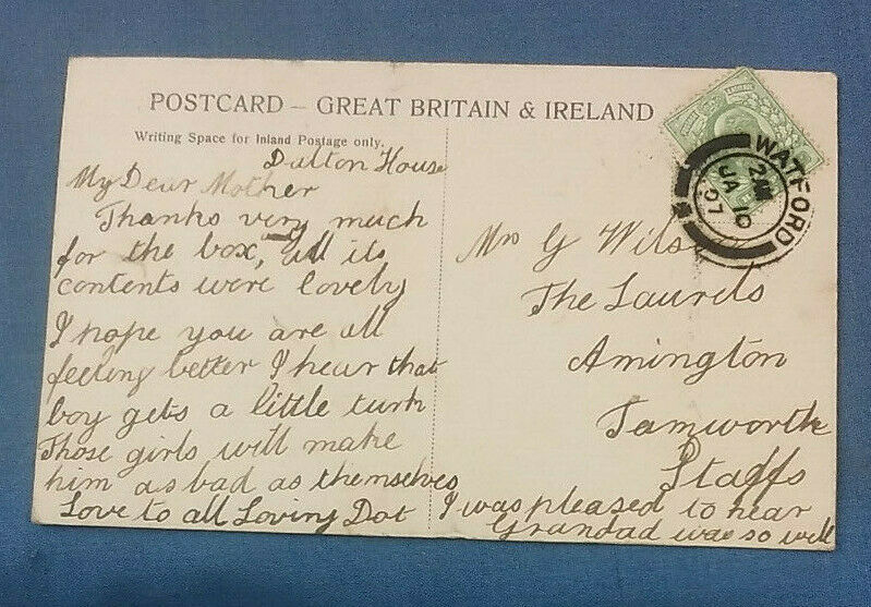 Vintage Postcard The High Street Pond Watford Postmarked 1907 I1F ...