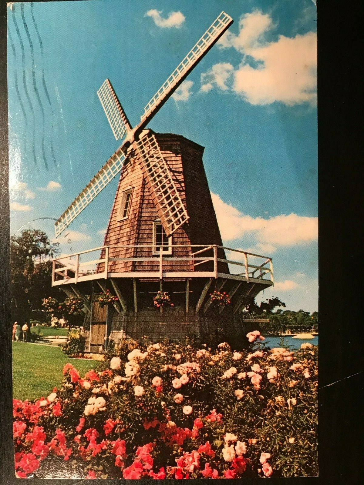 Vintage Postcard 1984 Dutch Wind Mill Cypress Gardens Winter Haven ...