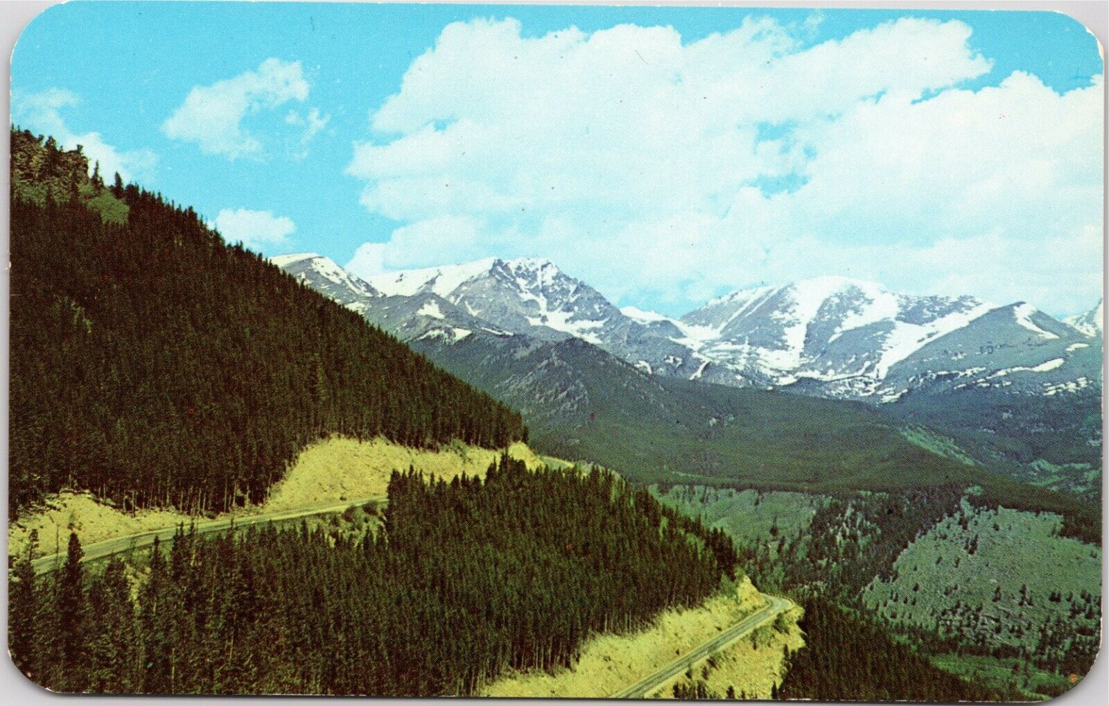 Mummy Range and switchbacks on Trail Ridge Rocky Mountain National Park ...