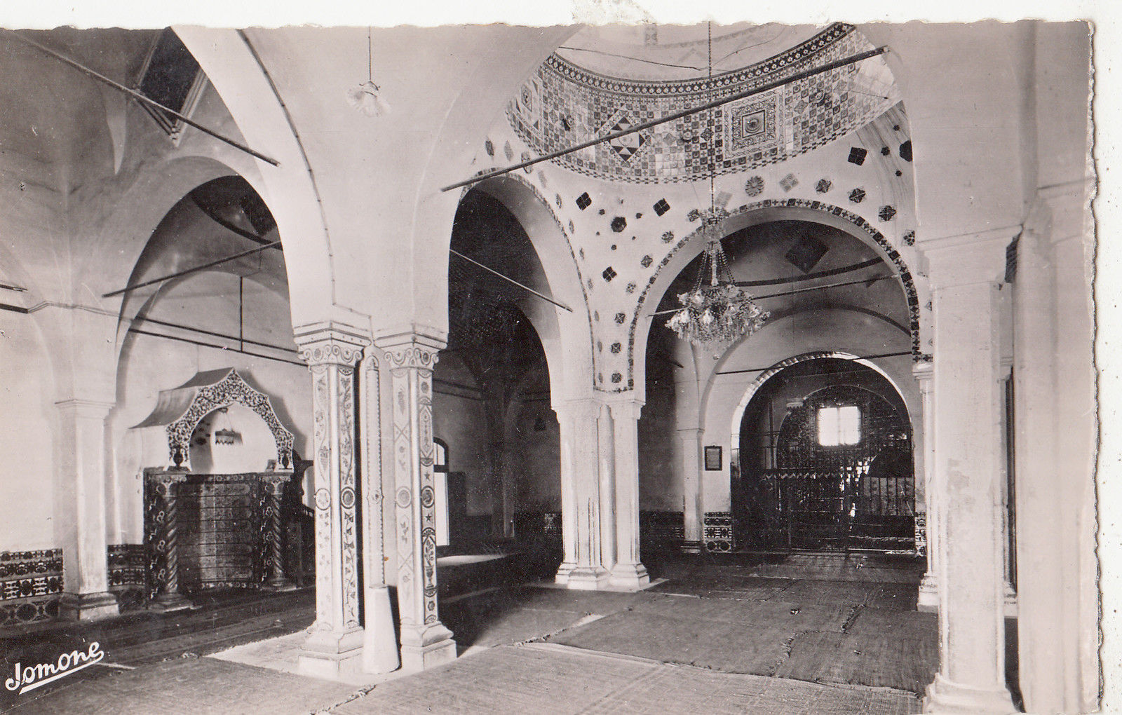 BF17316 eou saada el hamel interieur de la mosque algeria front/back ...