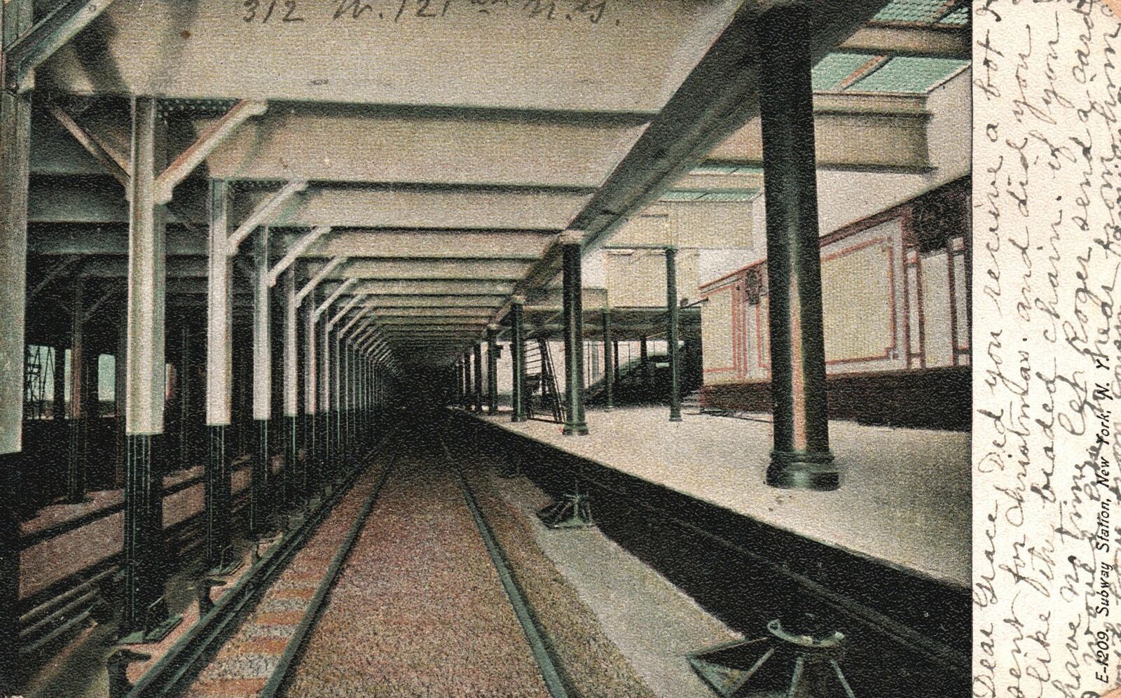 Vintage Postcard 1910's Subway Station Transit Stations And Stops New ...