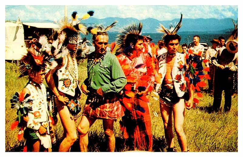Postcard NATIVE INDIAN SCENE St. Ignatius Montana MT AS4727 | United ...
