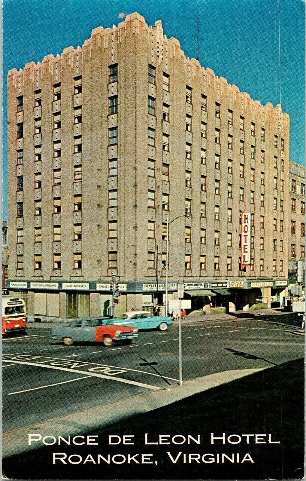 Ponce De Leon Hotel Roanoke Virginia VA Old Car Downtown Shop Vintage ...