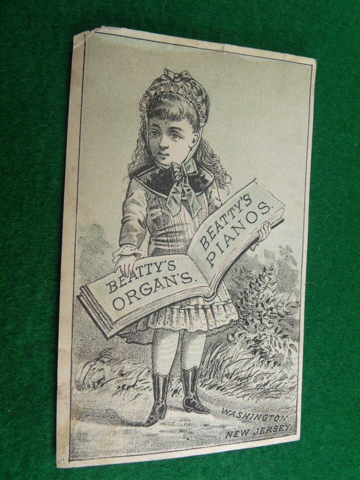 Victorian Trade Card Beatty's Organs & Pianos Upright Pianofortes ...