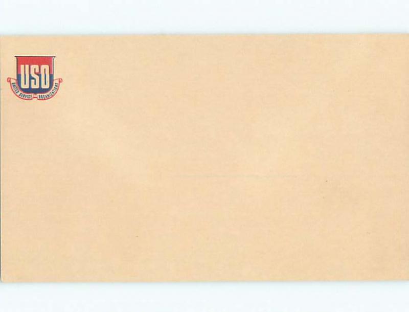 Unused 1940's military BLANK WWII ERA POSTCARD WITH THE USO LOGO k7057 ...