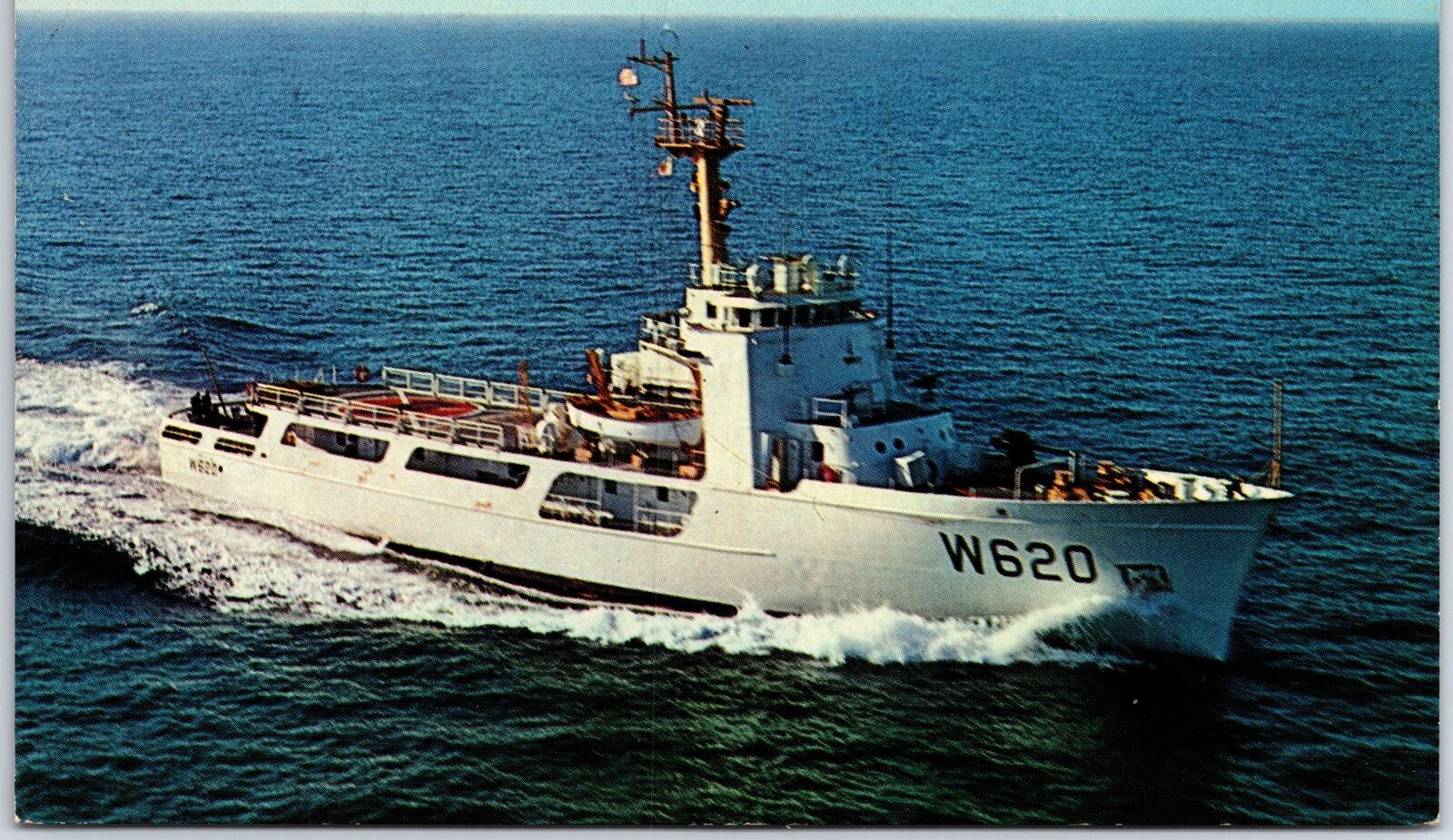 Vintage Postcard U.S.C.G.C US Coast Guard Resolute (Wmec-620) at SEA ...