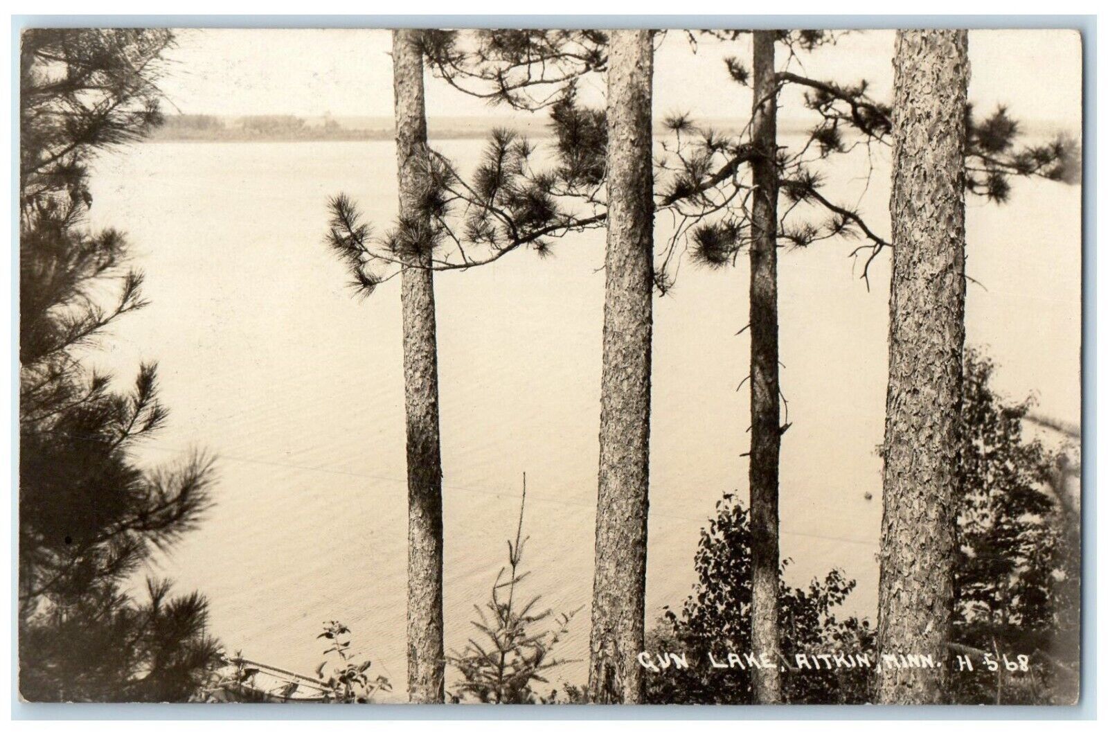 c1910s View Of Gun Lake Aitkin Minnesota MN RPPC Photo Unposted Antique ...