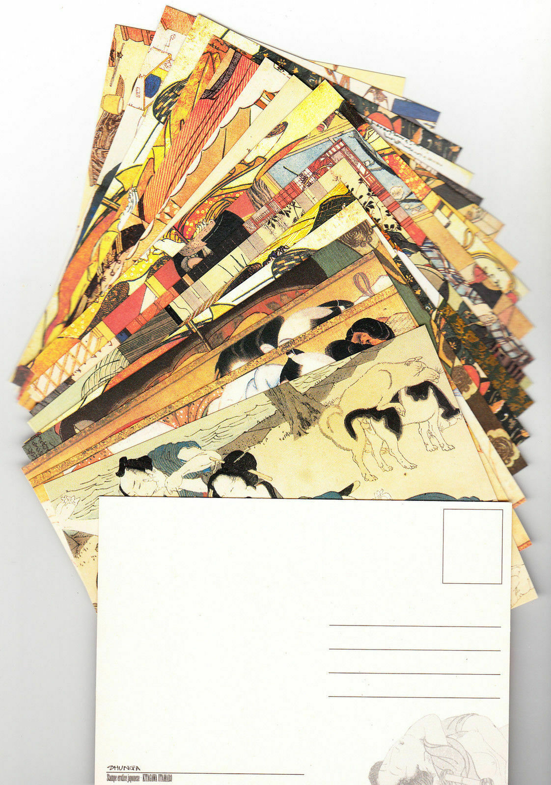 Postcards folder 18 unposted pcs. Erotic Shunga Japan Love Fantasy ...