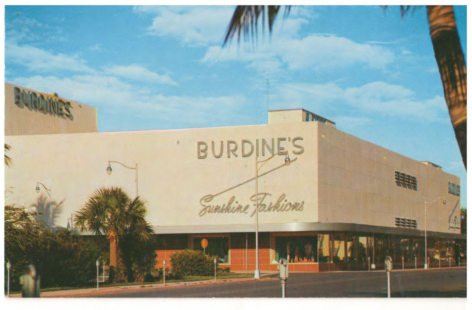 Miami Beach FL. Burdines Department Store Building Postcard Meridian ...