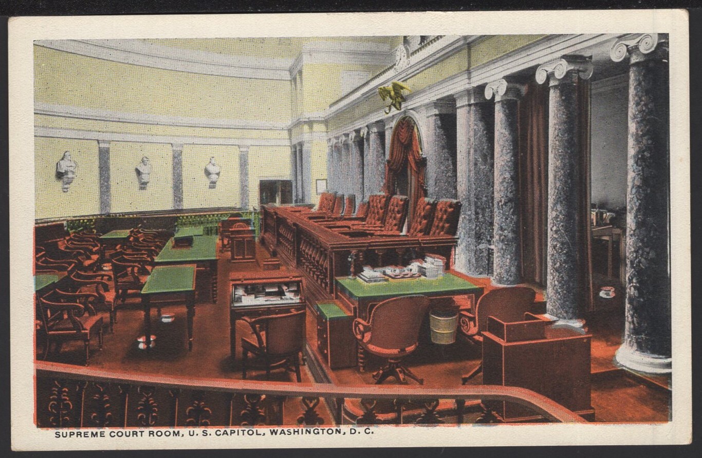 DC WASHINGTON Interior Supreme Court Room designed by Latrobe Greek ...