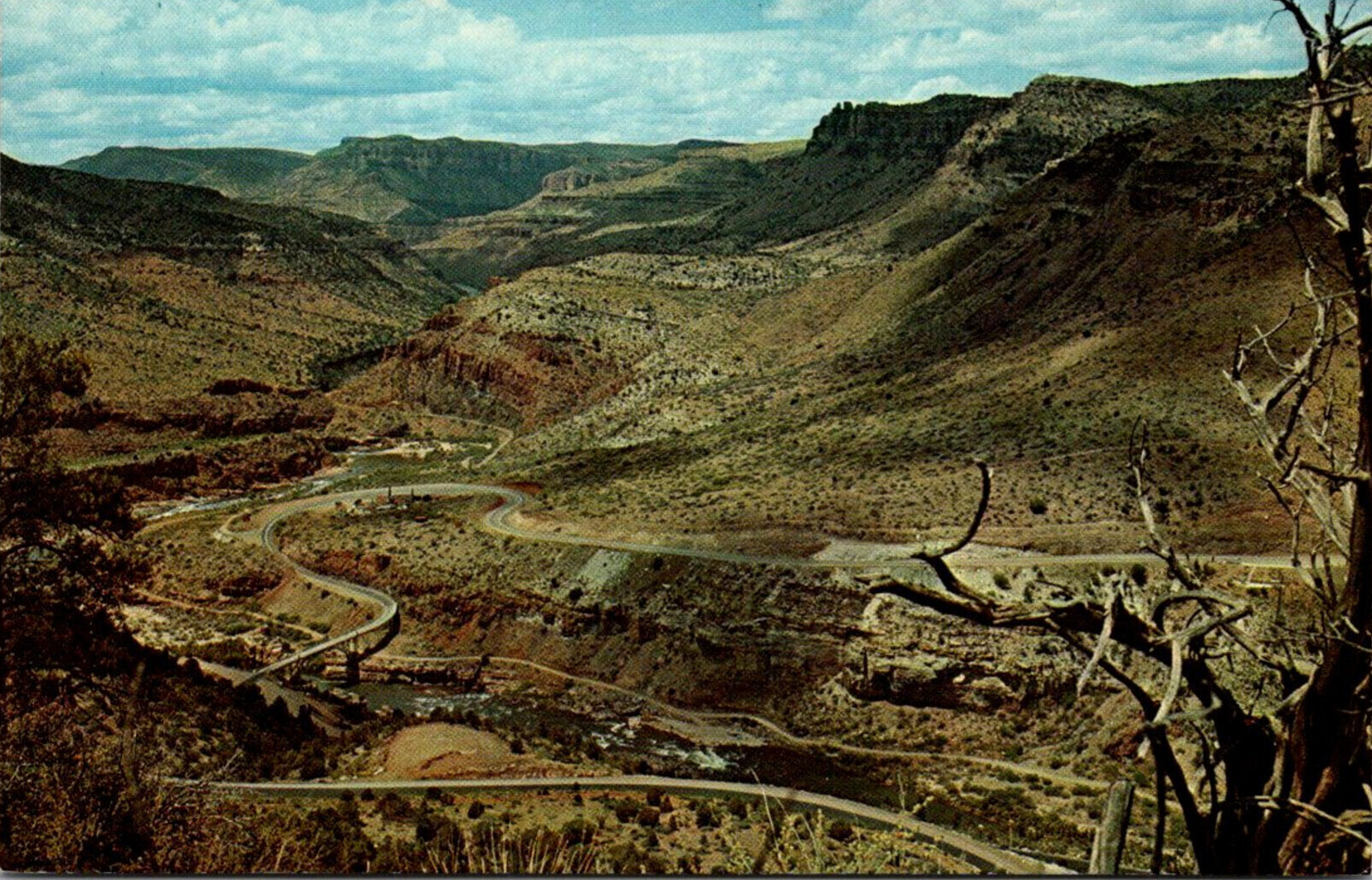 Arizona Salt River Canyon Aerial View Of Switchbacks | United States ...
