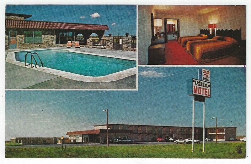 El Reno, Oklahoma, Vintage Postcard Views of The Villa Motel | United ...