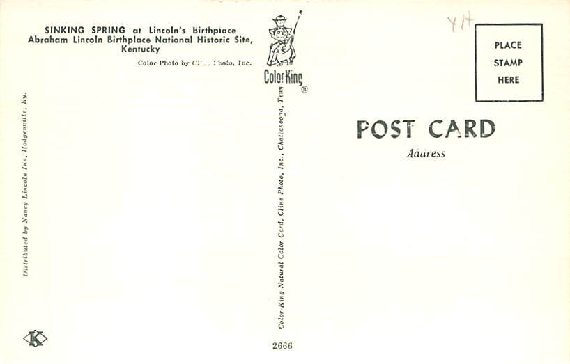 Sinking Spring at Lincoln's Birthplace Abraham Lincoln Birthplace ...