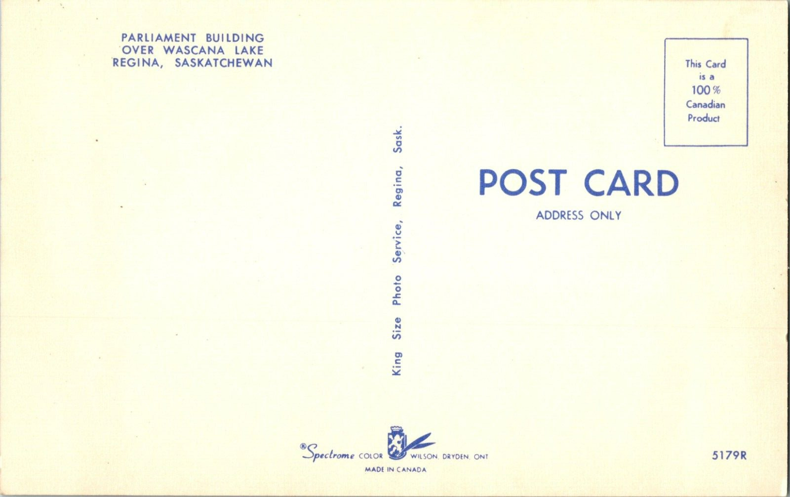 1960s Vintage Postcard Legislative Building Flower Beds Regina ...