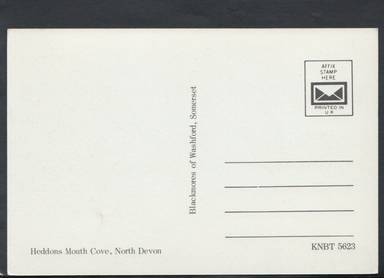 Devon Postcard - Heddons Mouth Cove, Between Combe Martin & Lynton ...
