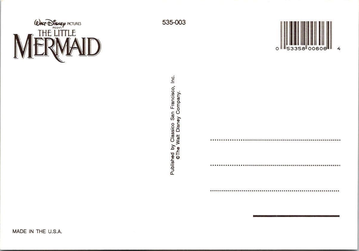 2~4X6 Postcards THE LITTLE MERMAID Ariel~Scuttle~Flounder WALT DISNEY ...