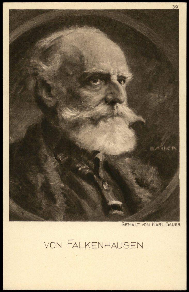 Germany WWI General von Falkenhausen Portrait Ostpreussenhilfe East ...