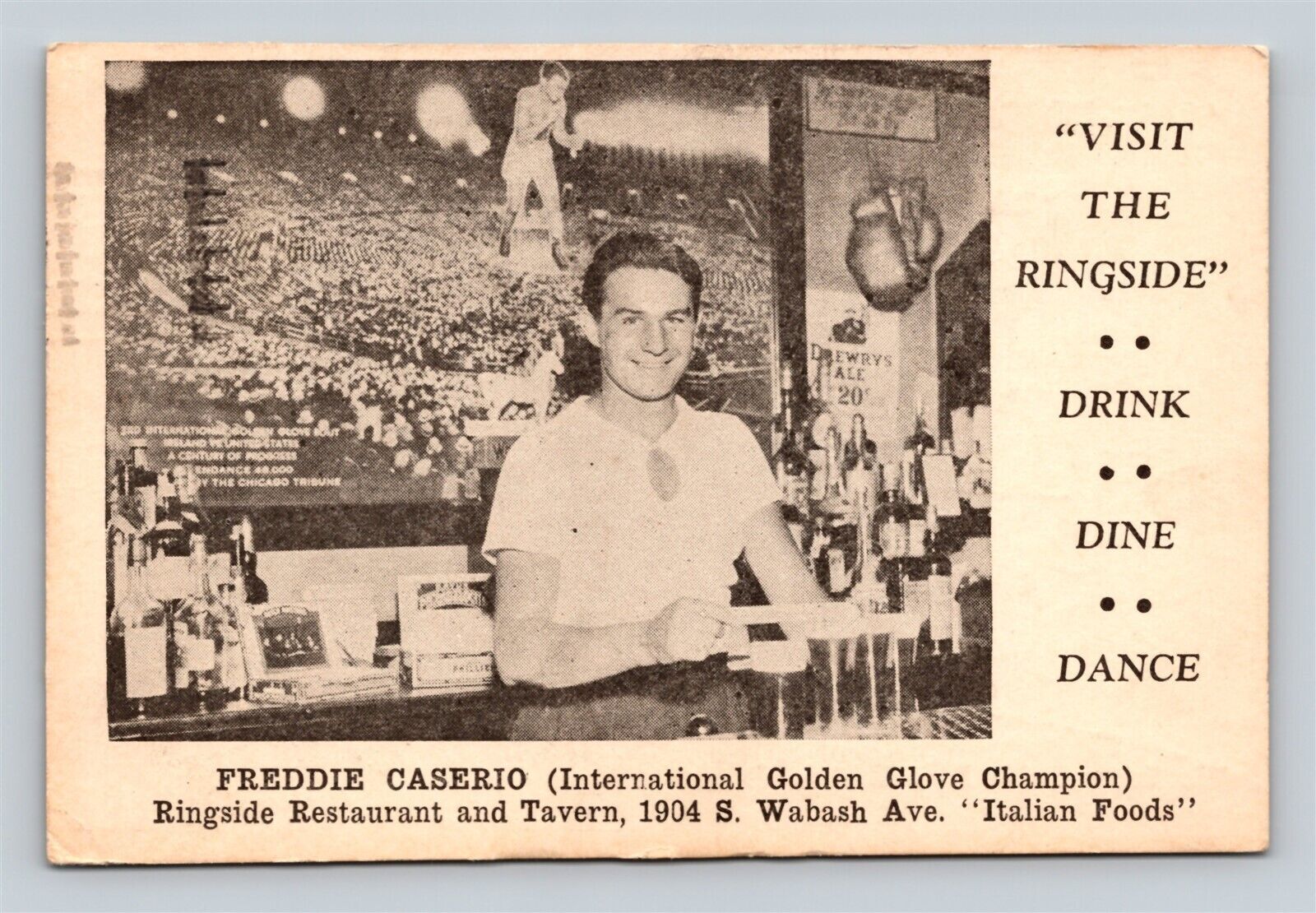 Freddie Caserio Golden Gloves Boxing Champion Ringside Restaurant ...