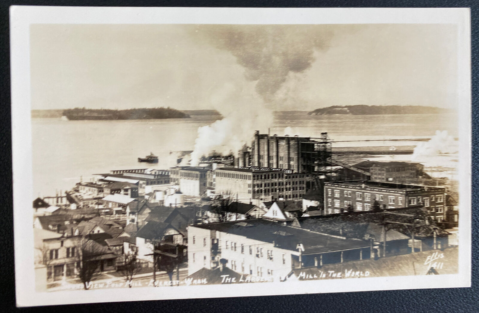 Mint Usa Real Picture Postcard Everest Worlds Largest Pulp Mill ...