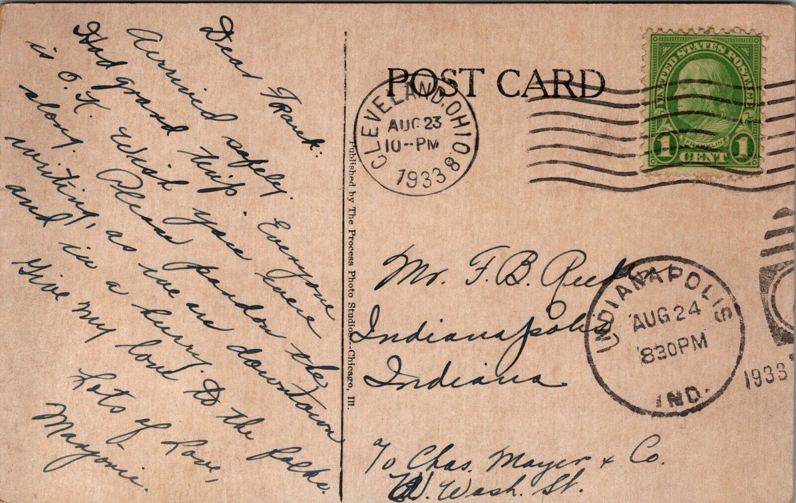 Vintage 1933 Cuyahoga County Court House Building Cleveland Ohio OH ...