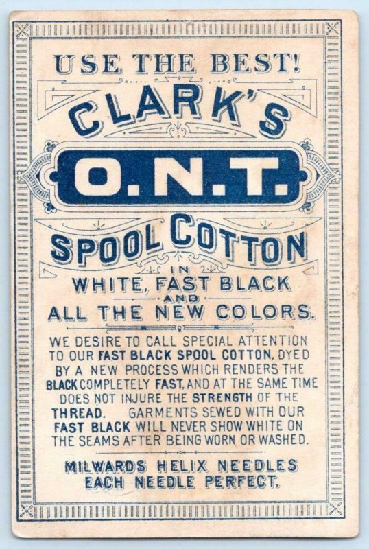 Clark's ONT Thread Fast Black Sewing BOY Holes in Pants Bencke Litho ...