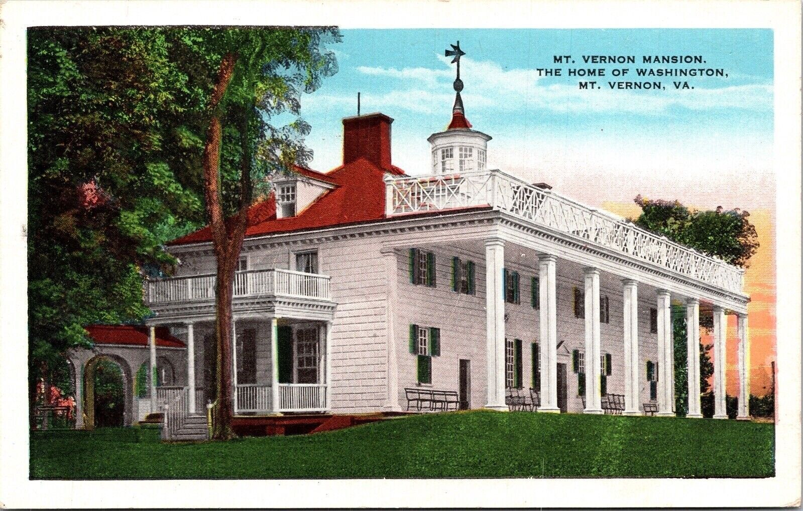 Historic Mount Vernon George Washingtons Mansion Exterior Virginia Wb