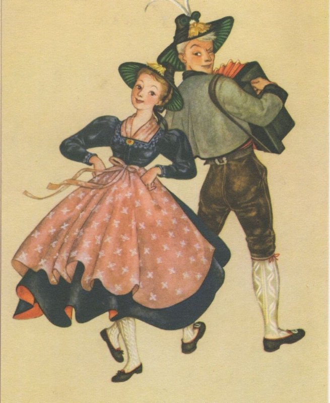 Zillertal Ziller Valley Austrian Folklore Accordion Costume Dance ...