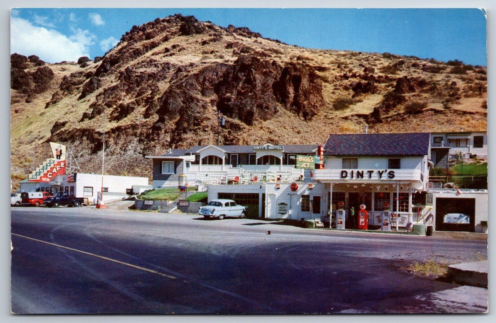 Rufus Oregon~Dinty's Cafe~Motel & Texaco Gas Station~Biggs Junction ...