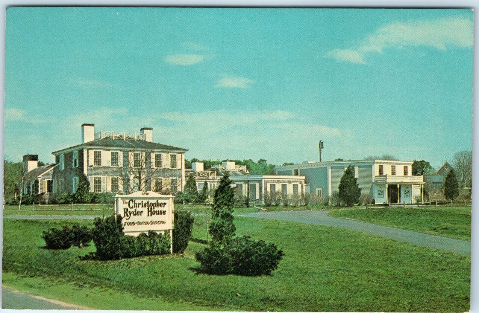 c1960s Chathamport, MA Christopher Ryder House Sign Route 28 Opera ...
