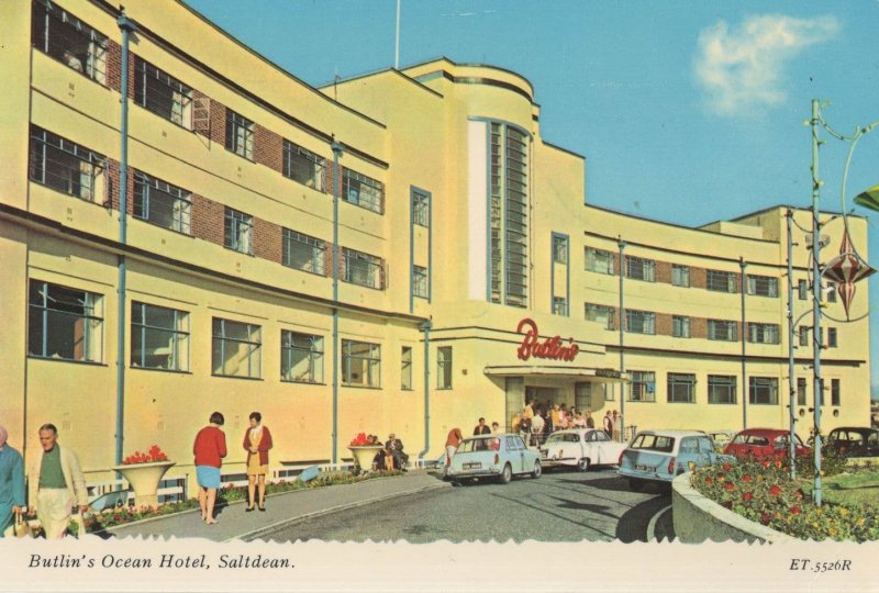 Butlins Ocean Hotel Saltdean Sussex Giant Sign 1970s Postcard | Europe ...