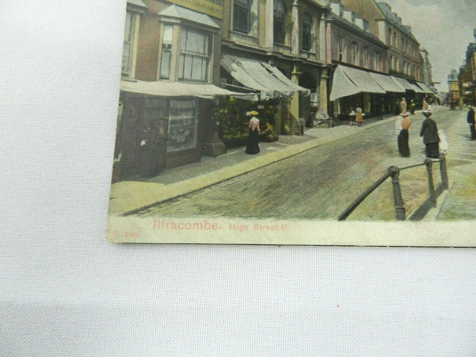 Vintage Postcard llfracombe High Street II Devon England Color Street ...