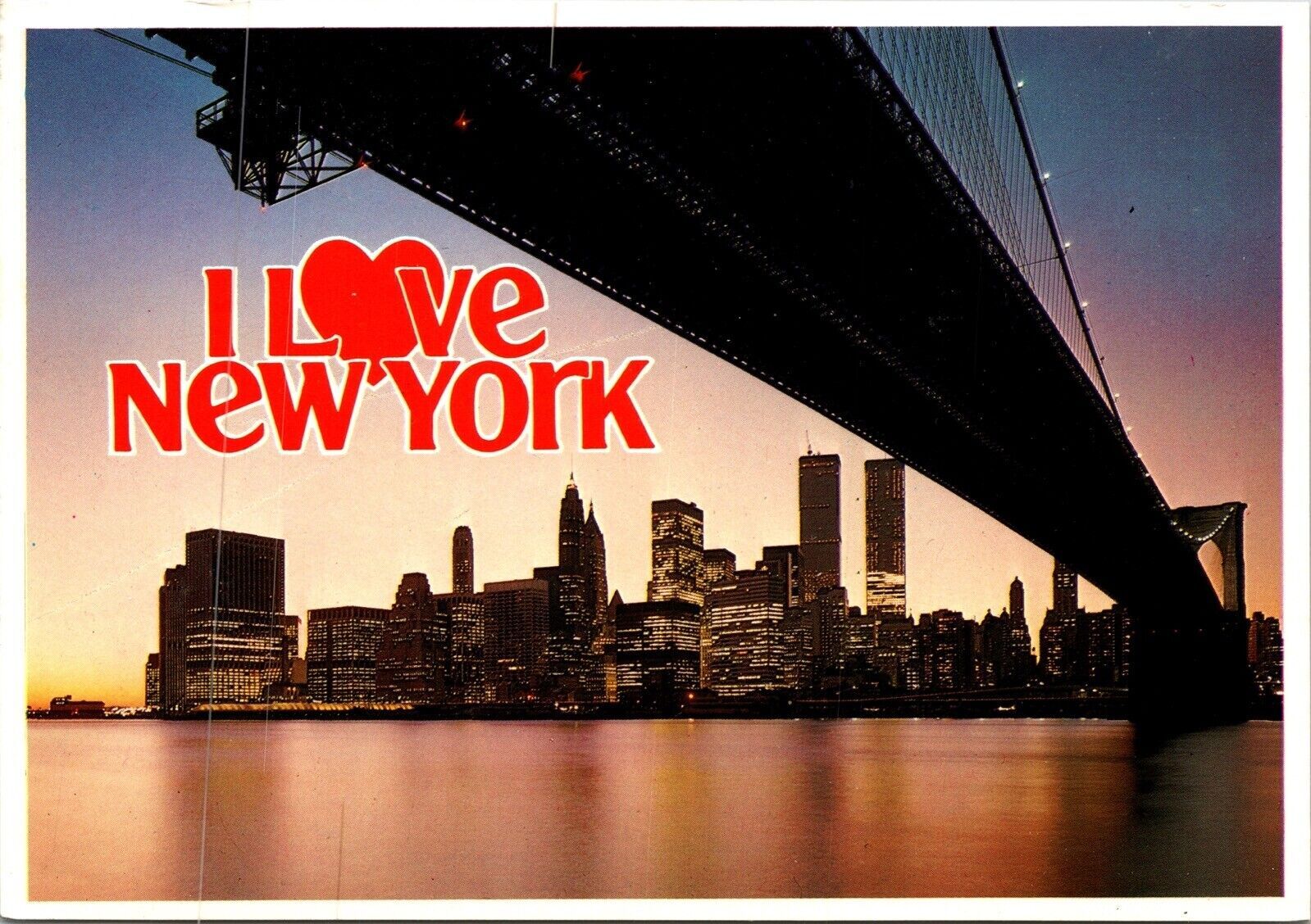 New York City NY Manhattan Brooklyn Skyscrapers Landscape Chrome ...