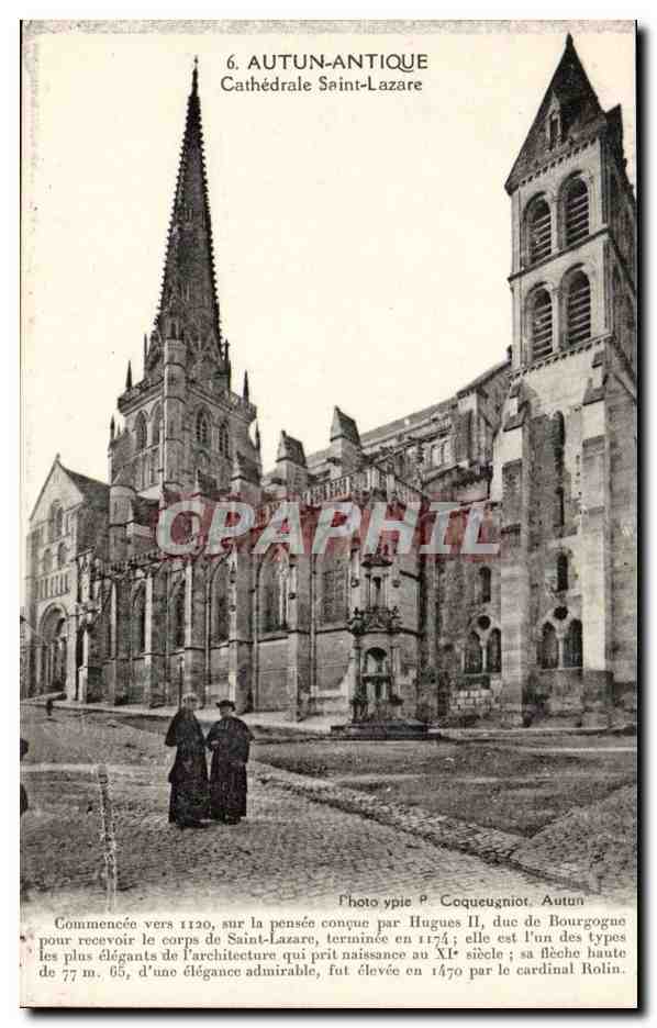Autun - Ancient Cathedrale Saint Lazare - Old Postcard | Europe ...
