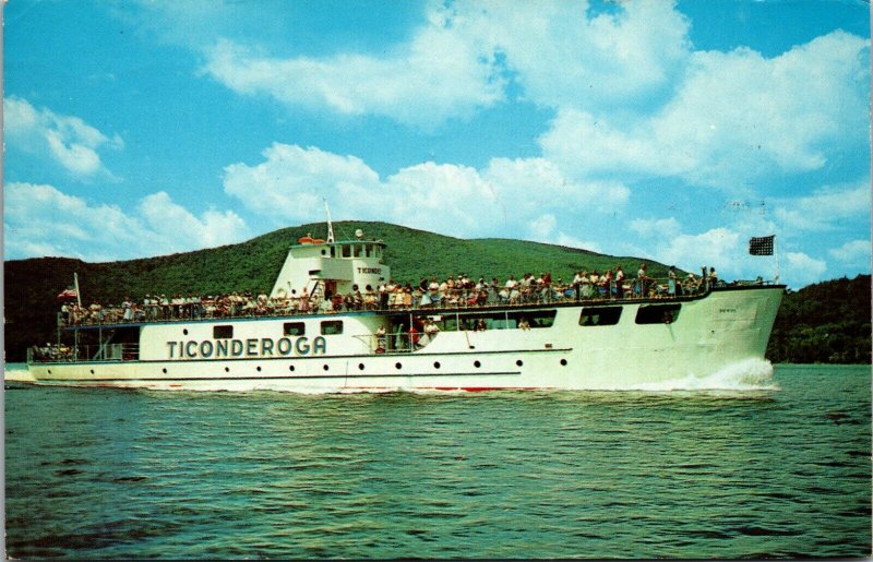 Lake George,NY MV Ticonderoga Warren County Cruise Ship New York Chrome ...