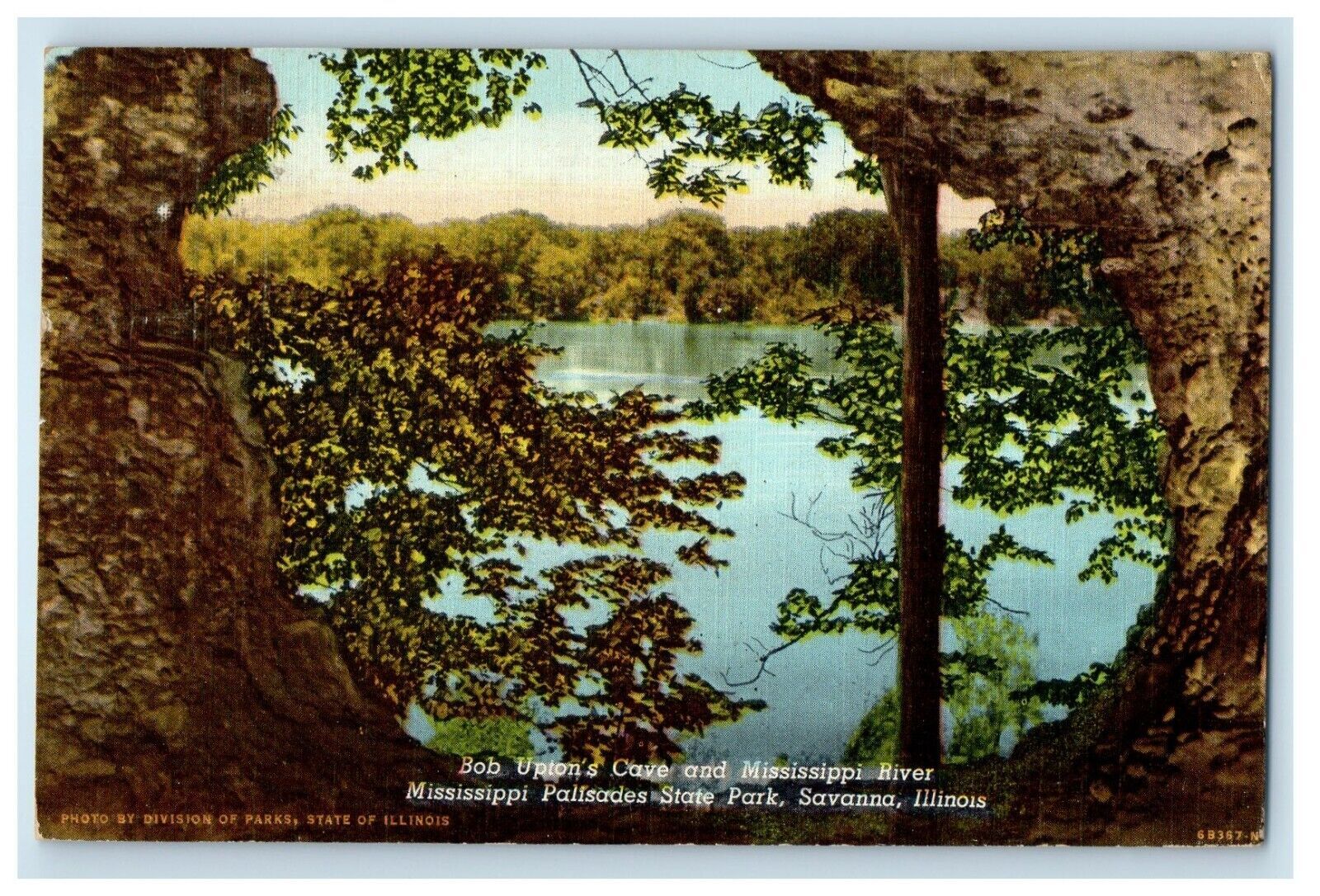 1947 Bob Upton's Cave Mississippi River Palisades State Park Savanna IL ...