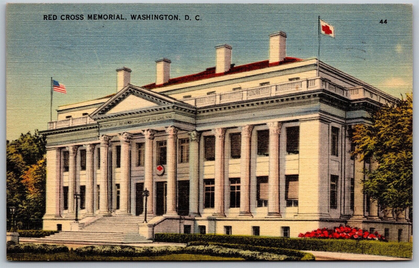 Vtg Washington DC Red Cross Memorial 1940s Linen View Postcard | United ...