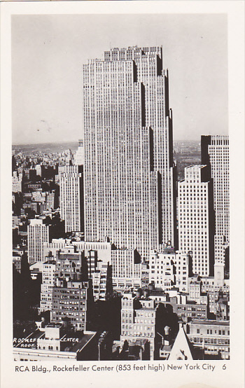 RCA Building Building New York City Real Photo | United States - New ...