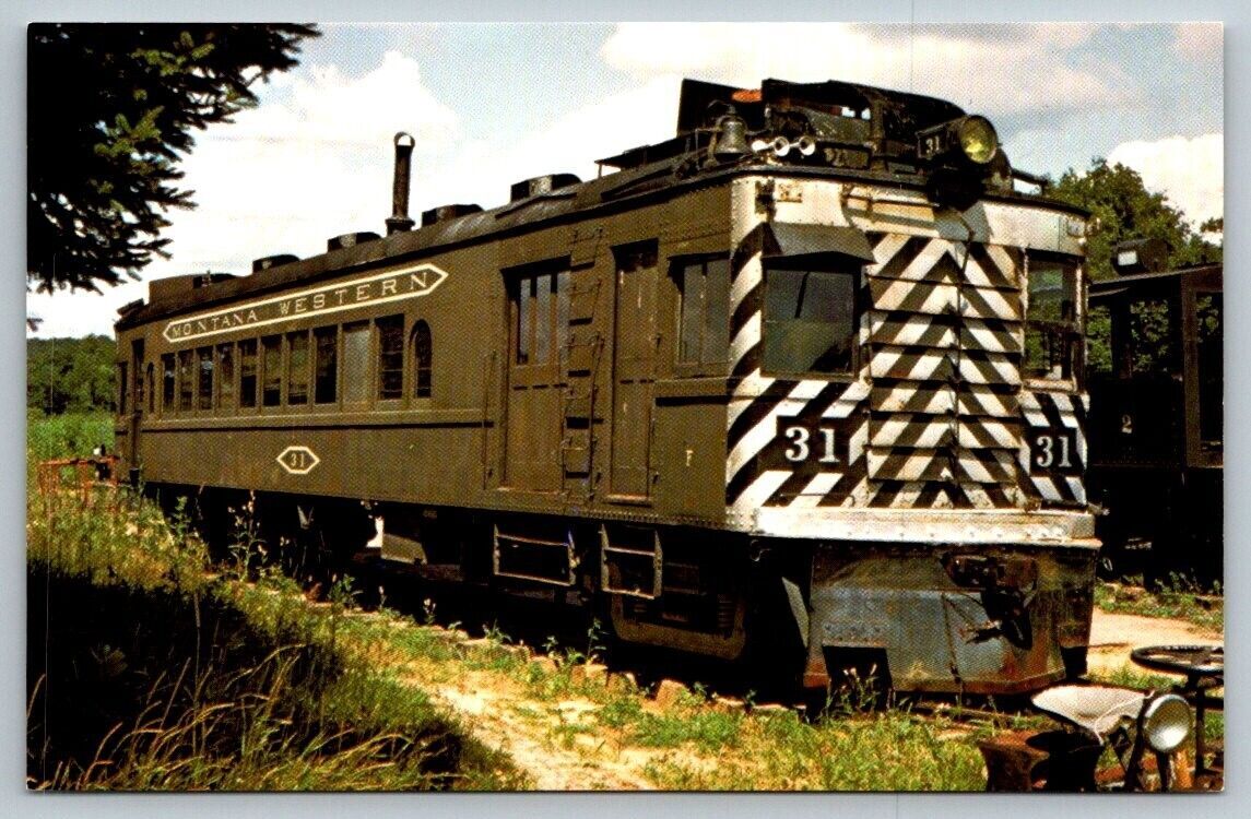Vintage Railroad Train Locomotive Postcard - Montana Western Railway ...